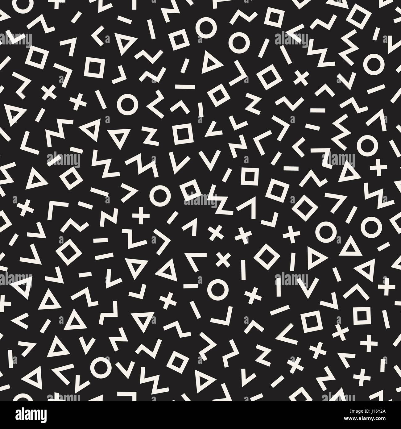 Scattered Geometric Line Shapes. Trendy Abstract Background Design ...