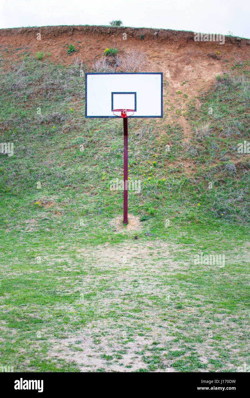 Basketball field covered grass hi-res stock photography and images - Alamy