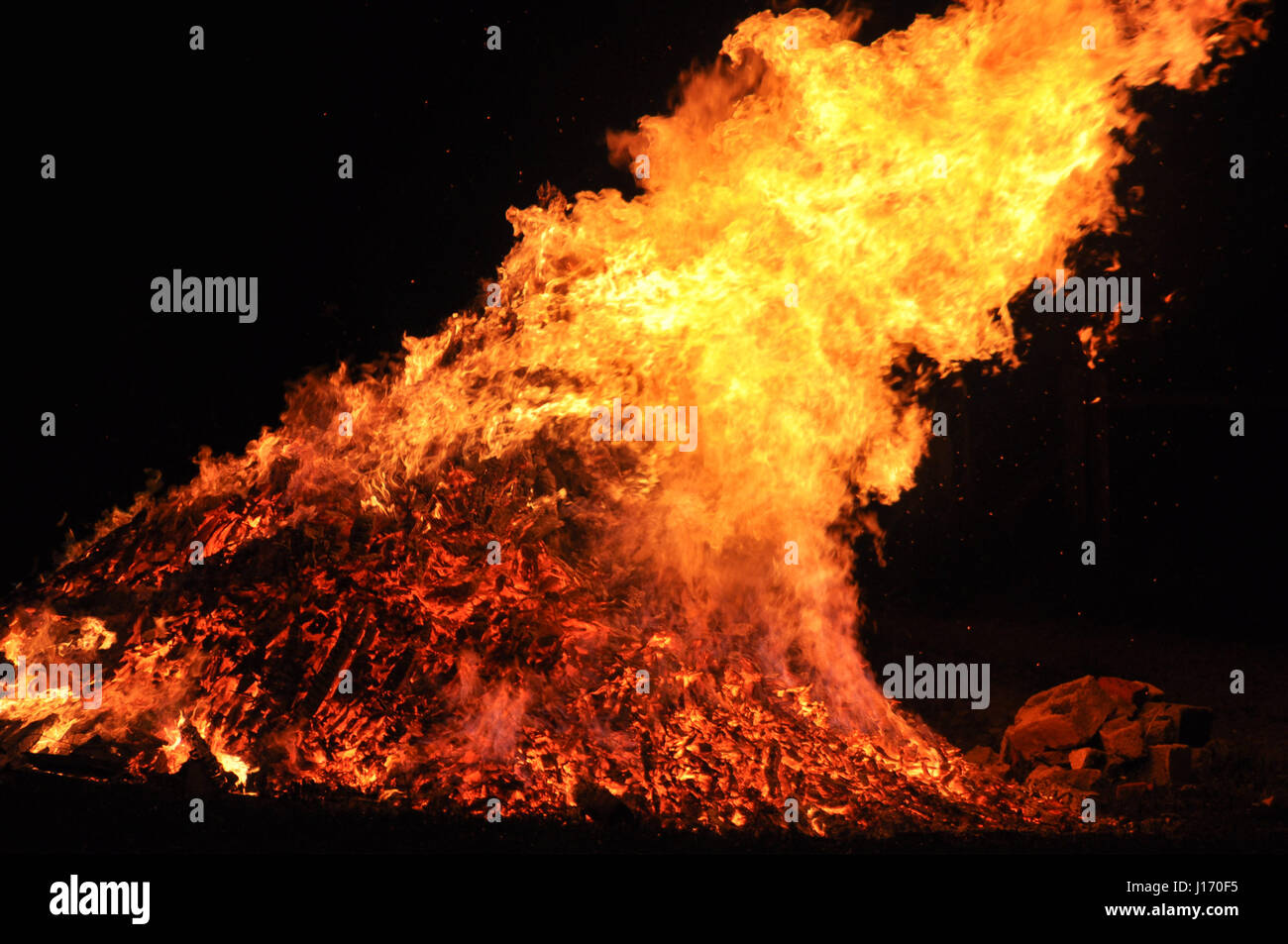 hot dangerous fire Stock Photo - Alamy