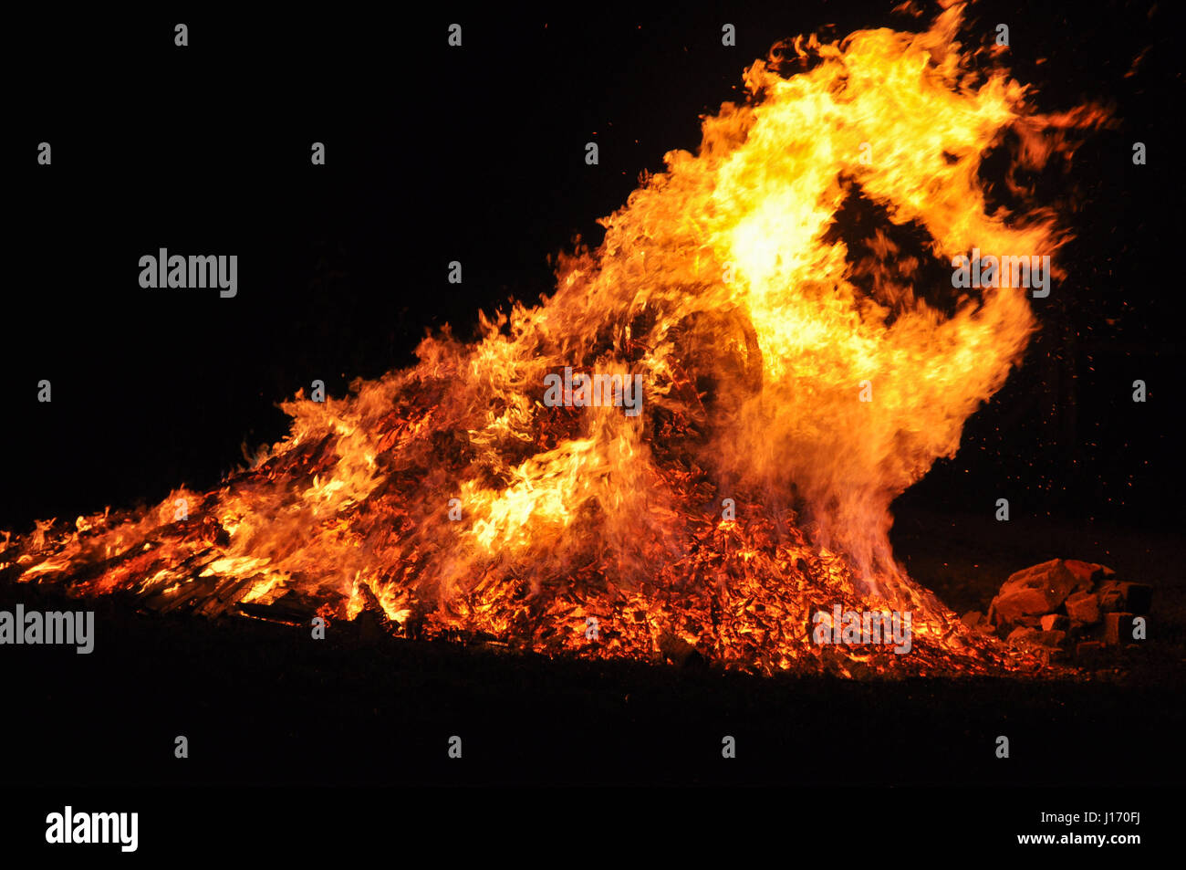 hot dangerous fire Stock Photo - Alamy