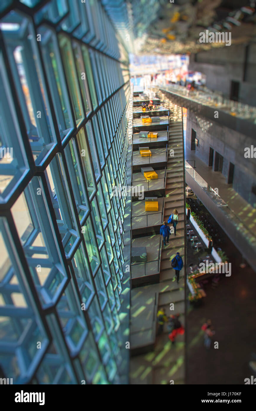Beautiful Icelandic Concert Hall, the Harpa Building in Reyjavik Stock ...