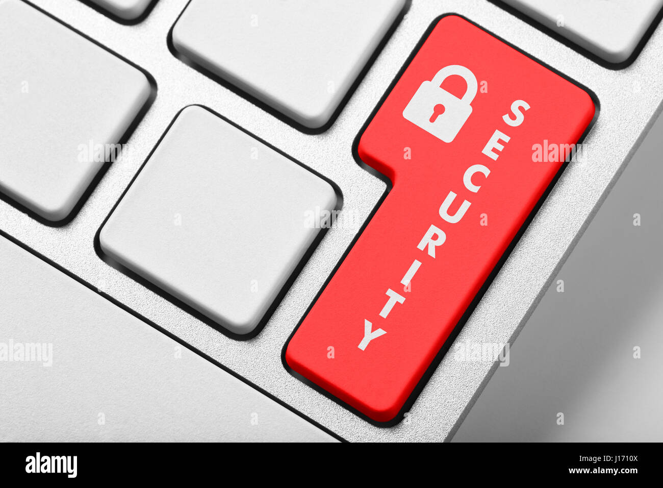 Keyboard with security writing Stock Photo - Alamy