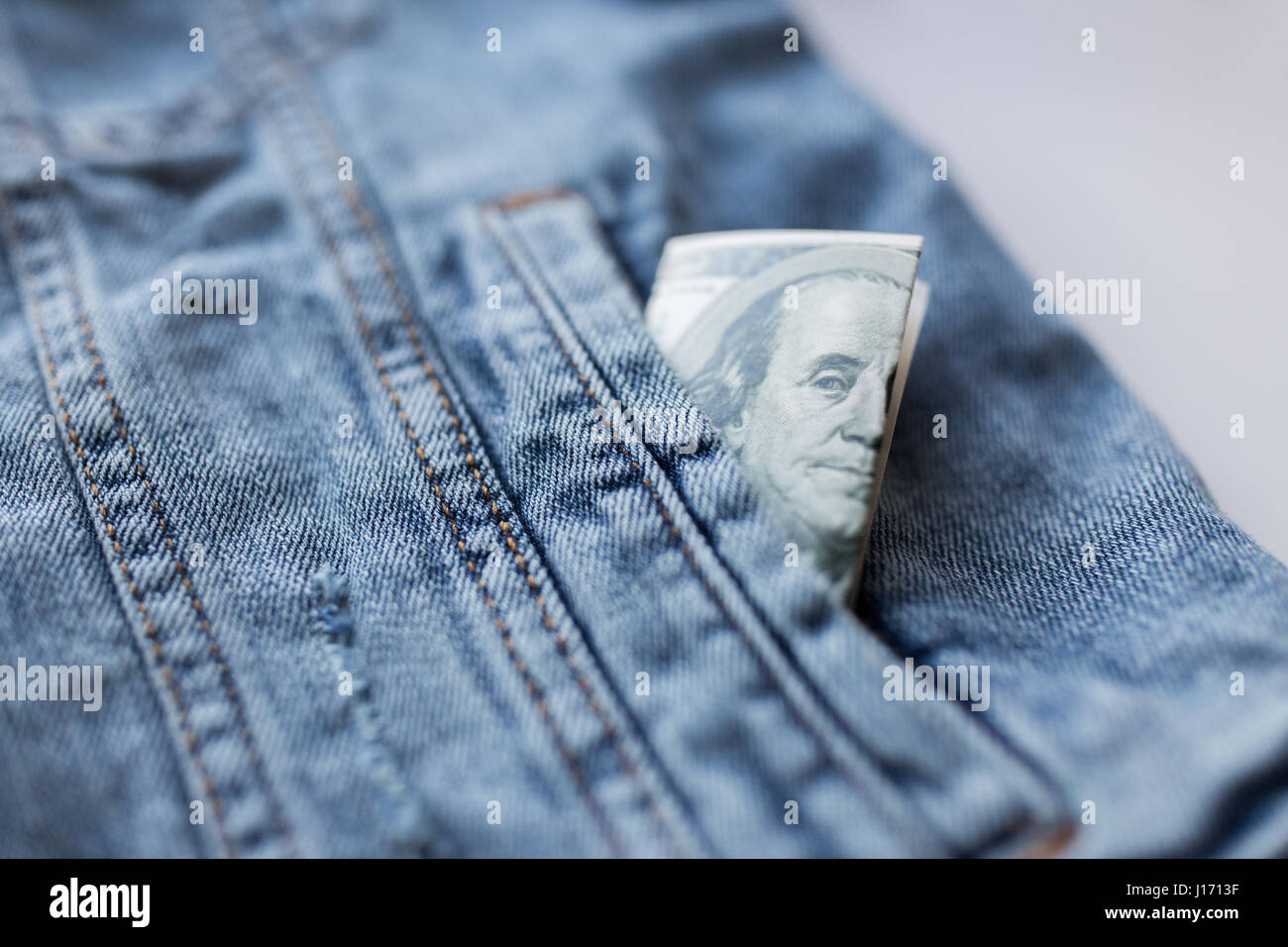 Cash and denim jacket hi-res stock photography and images - Alamy