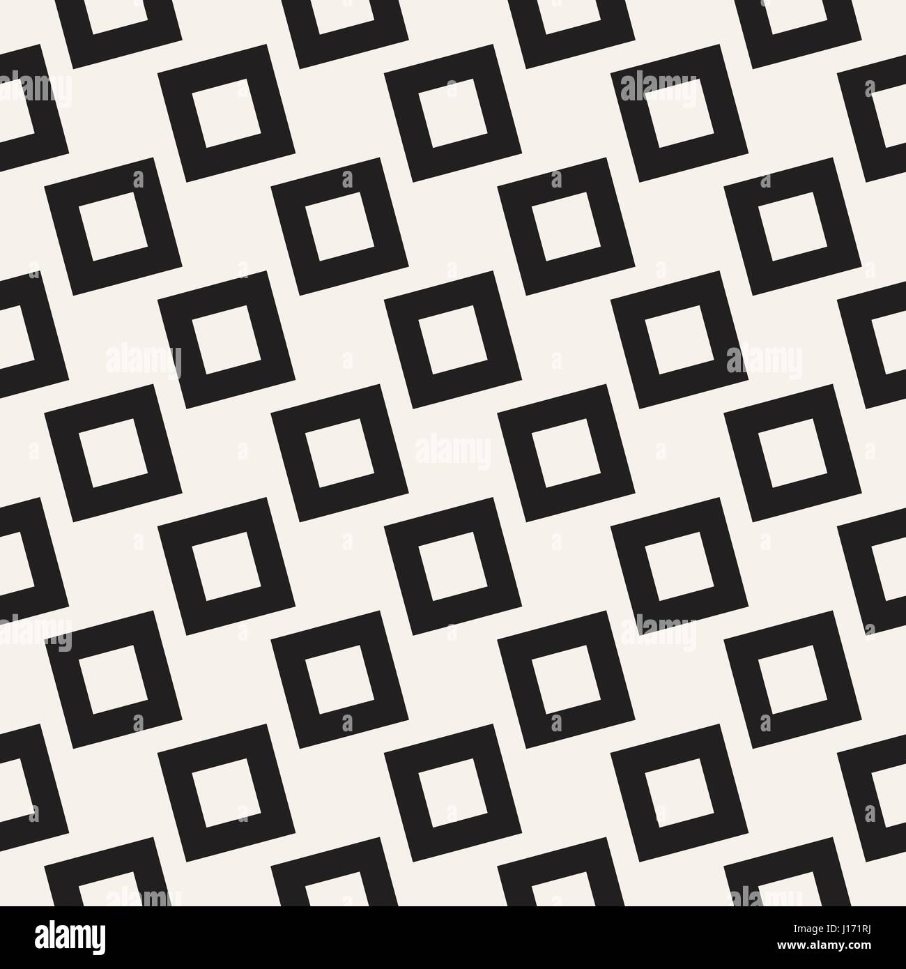 Repeating Geometric Rectangle Tiles. Stylish Monochrome Lattice. Vector ...