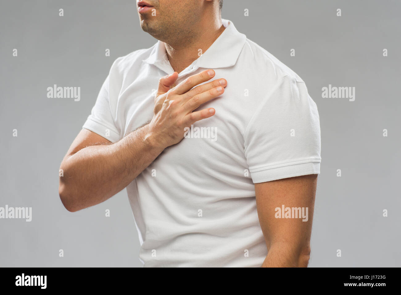 Chest up, man hi-res stock photography and images - Alamy
