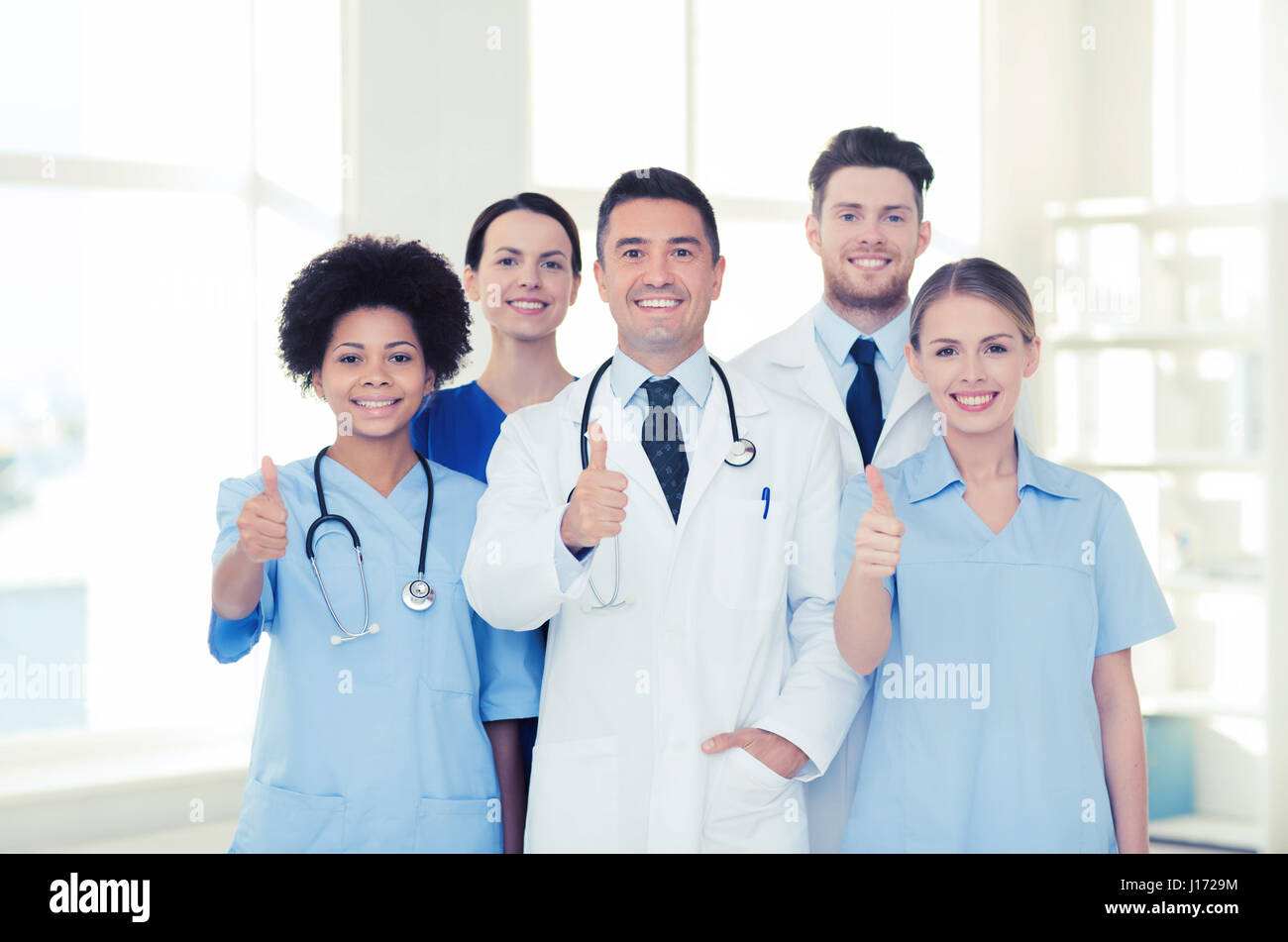 group of happy doctors at hospital Stock Photo - Alamy