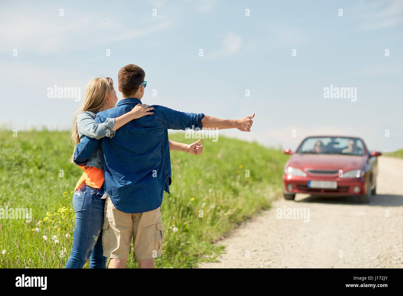 Hitchhiking transport hi-res stock photography and images - Alamy