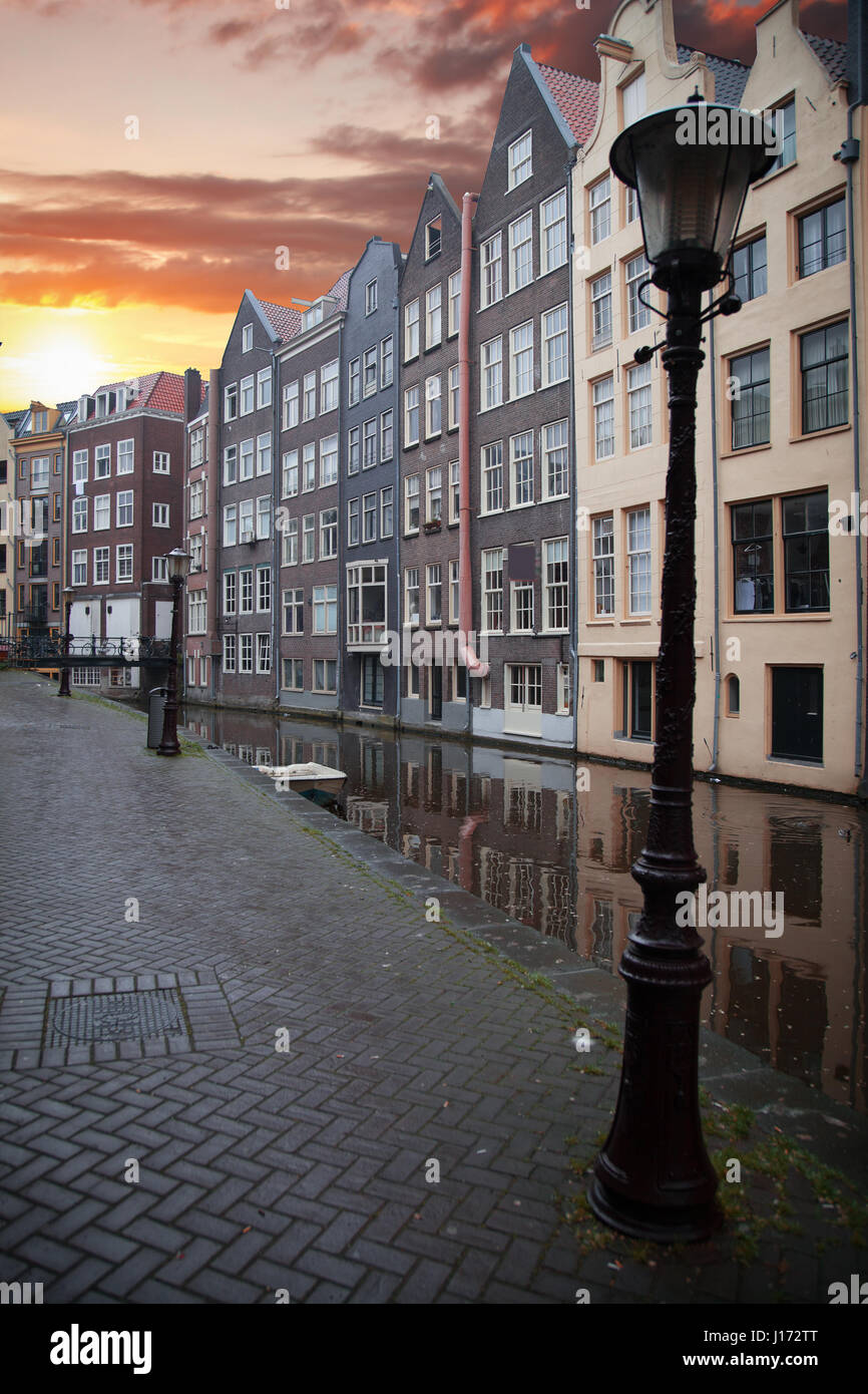 Traditional old buildings in Amsterdam, the Netherlands Stock Photo - Alamy