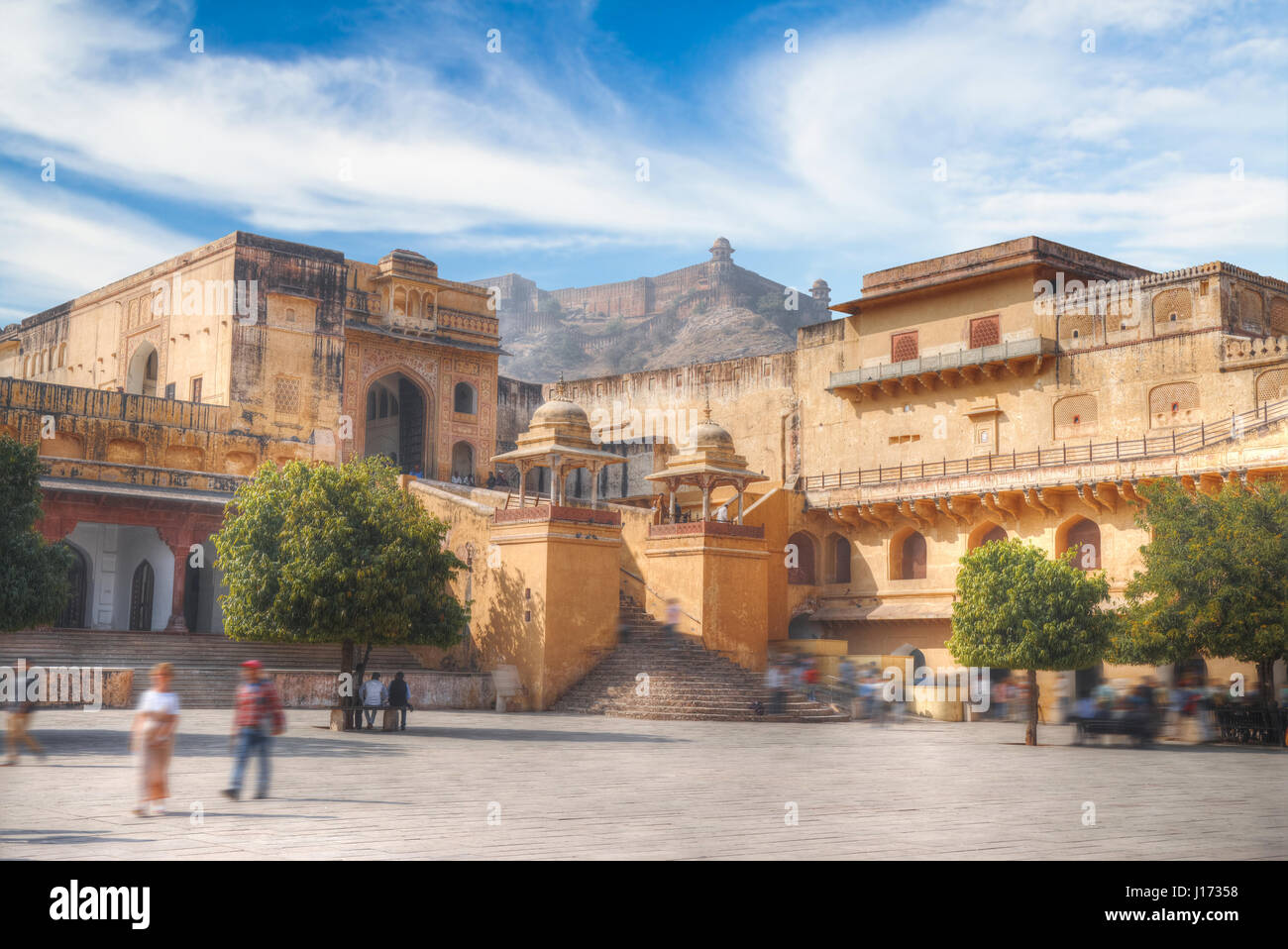 Amber Fort or Amer - fortified residence of Raja in the eponymous ...