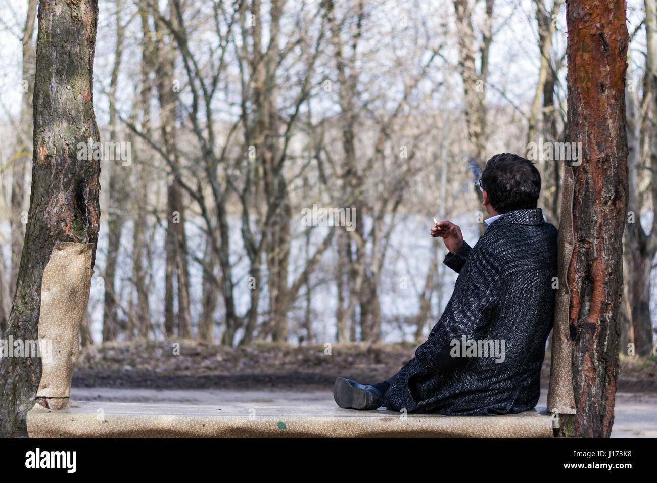 Man coat back hi-res stock photography and images - Alamy