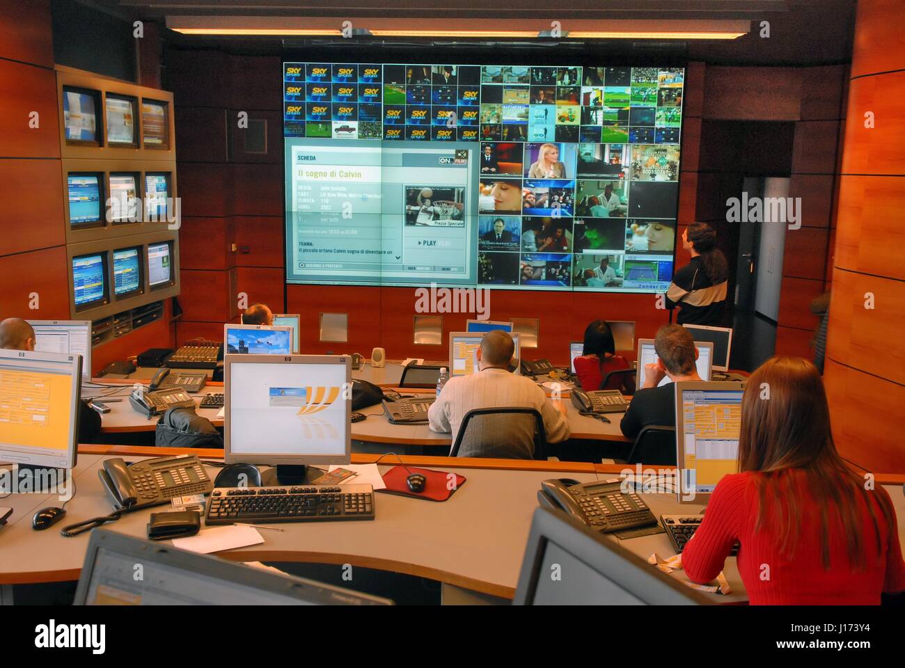 Milan (Italy), headquarters of Fastweb, main operator in broadband ...