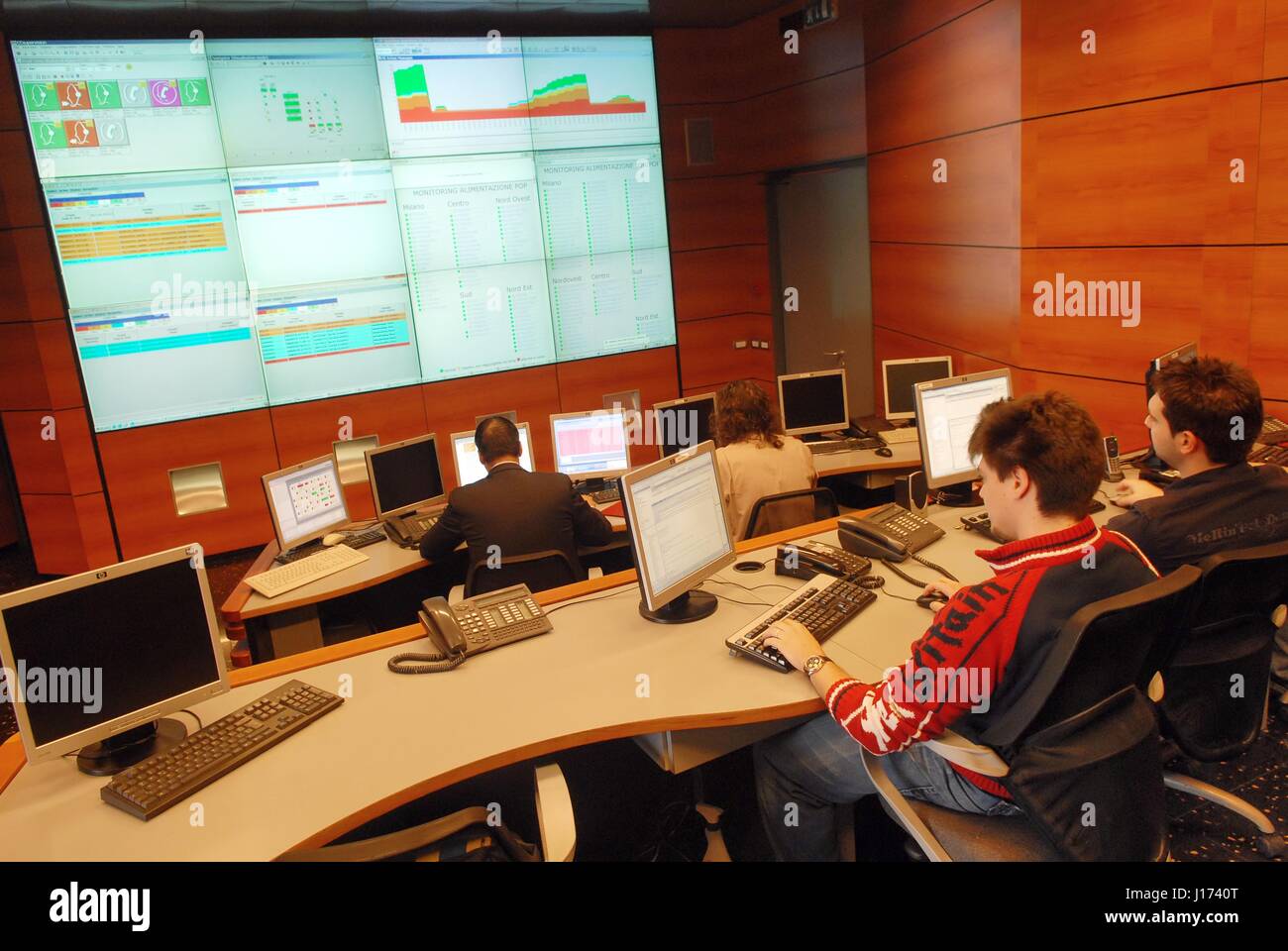 Milan (Italy), headquarters of Fastweb, main operator in broadband ...
