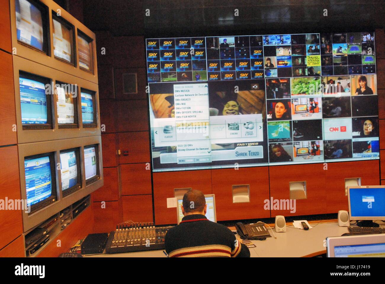 Milan (Italy), headquarters of Fastweb, main operator in broadband ...