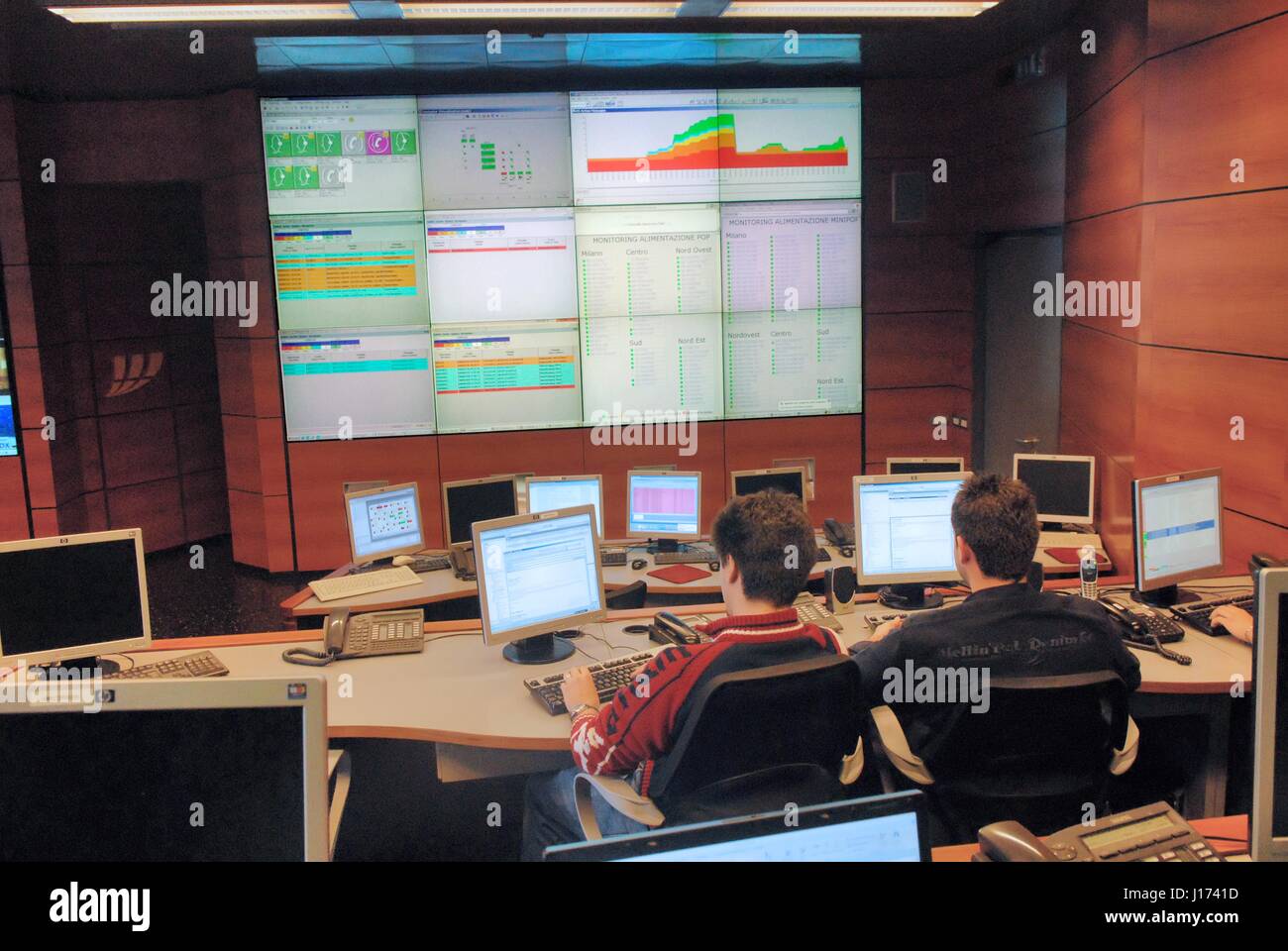 Milan (Italy), headquarters of Fastweb, main operator in broadband ...