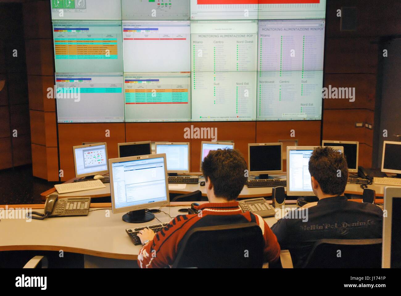 Milan (Italy), headquarters of Fastweb, main operator in broadband ...