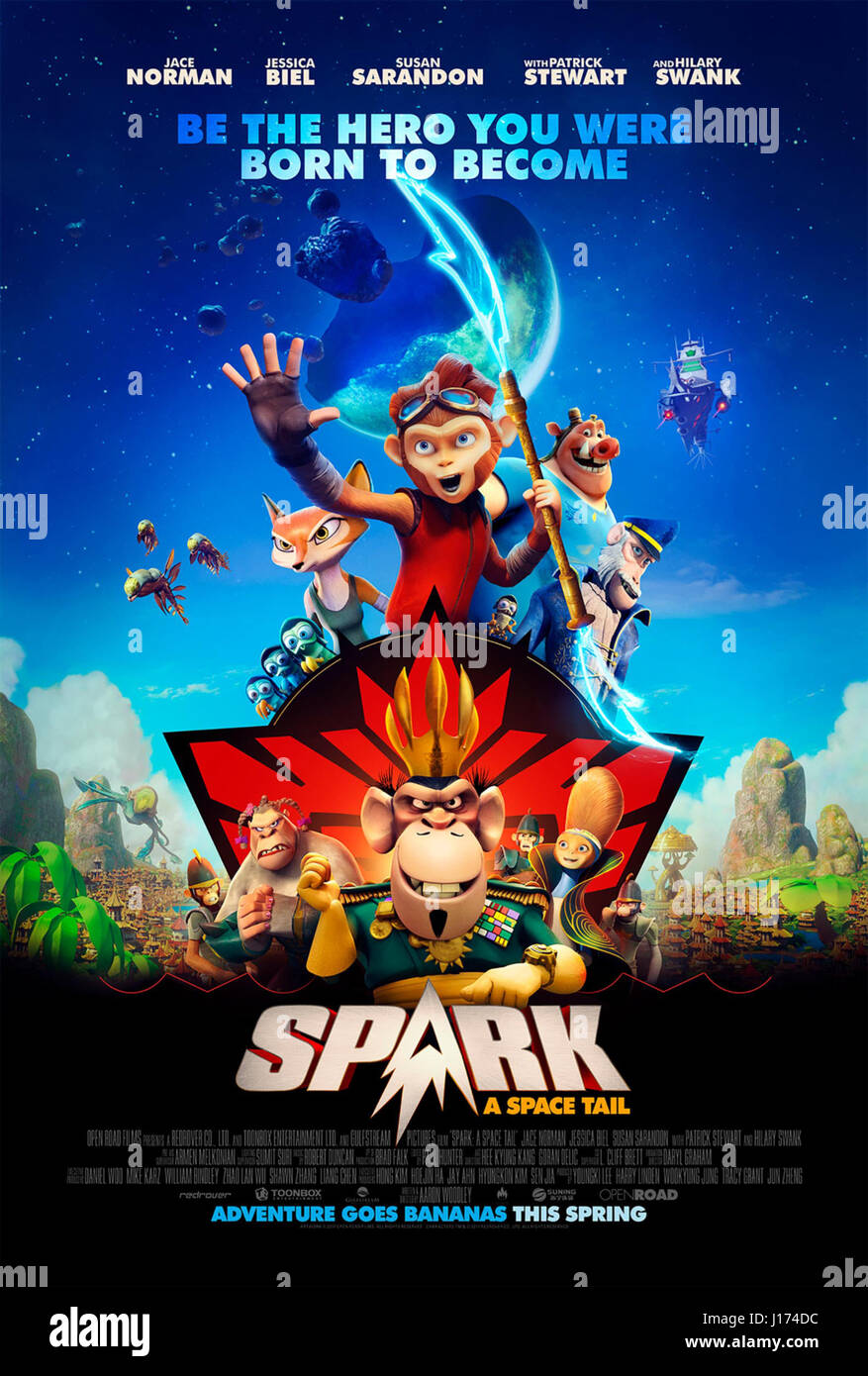 SPARK: A SPACE TAIL, US poster, top left: Vix (voice: Jessica Biel ...