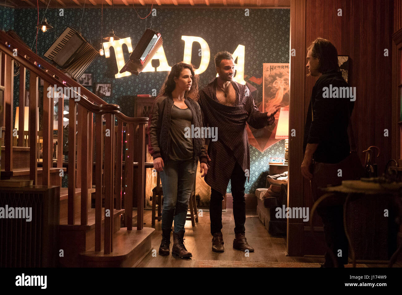 THE MAGICIANS, l-r: Jade Tailor, Arjun Gupta, Jason Ralph in 'Word as ...