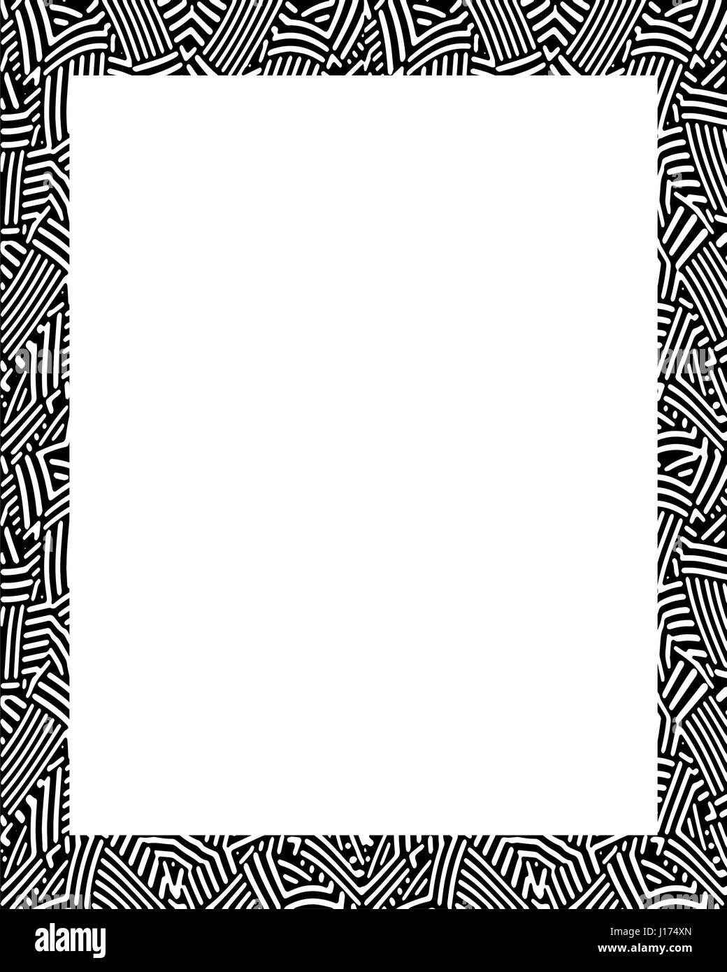 White frame background with decorated design borders Stock Photo - Alamy