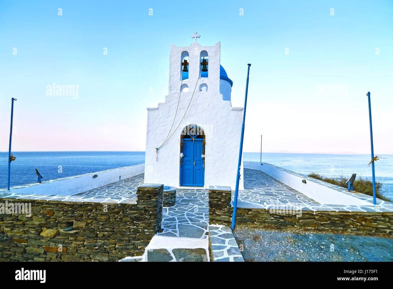 Seven Martyrs church Sifnos Greece Stock Photo - Alamy