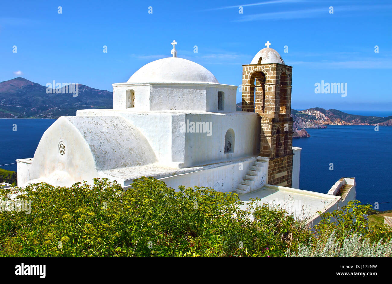 Ypapanti of Christ or Panaghia Thalassitra church Milos Greece Stock ...