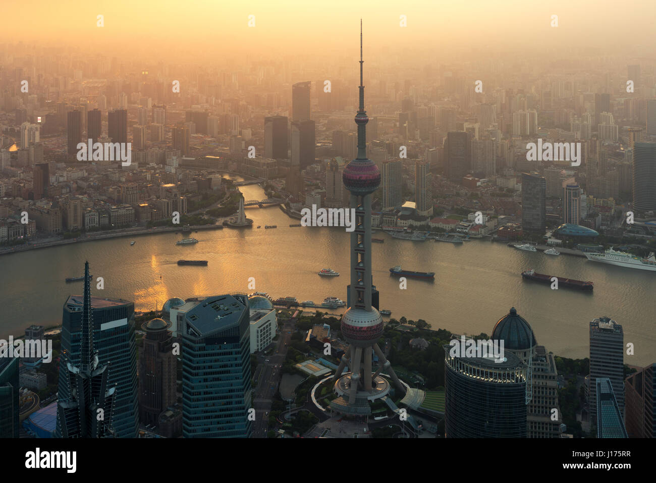 Aerial view of shanghai hi-res stock photography and images - Alamy