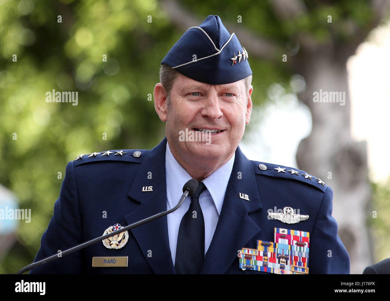 Hollywood, California, USA. 17th Apr, 2017. USAF General Robin Rand ...