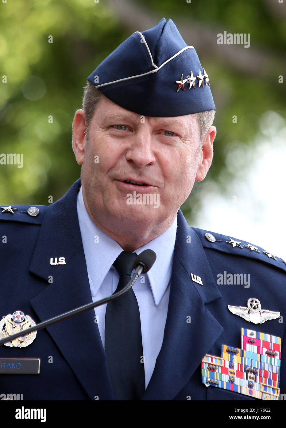 Hollywood, California, USA. 17th Apr, 2017. USAF General Robin Rand ...