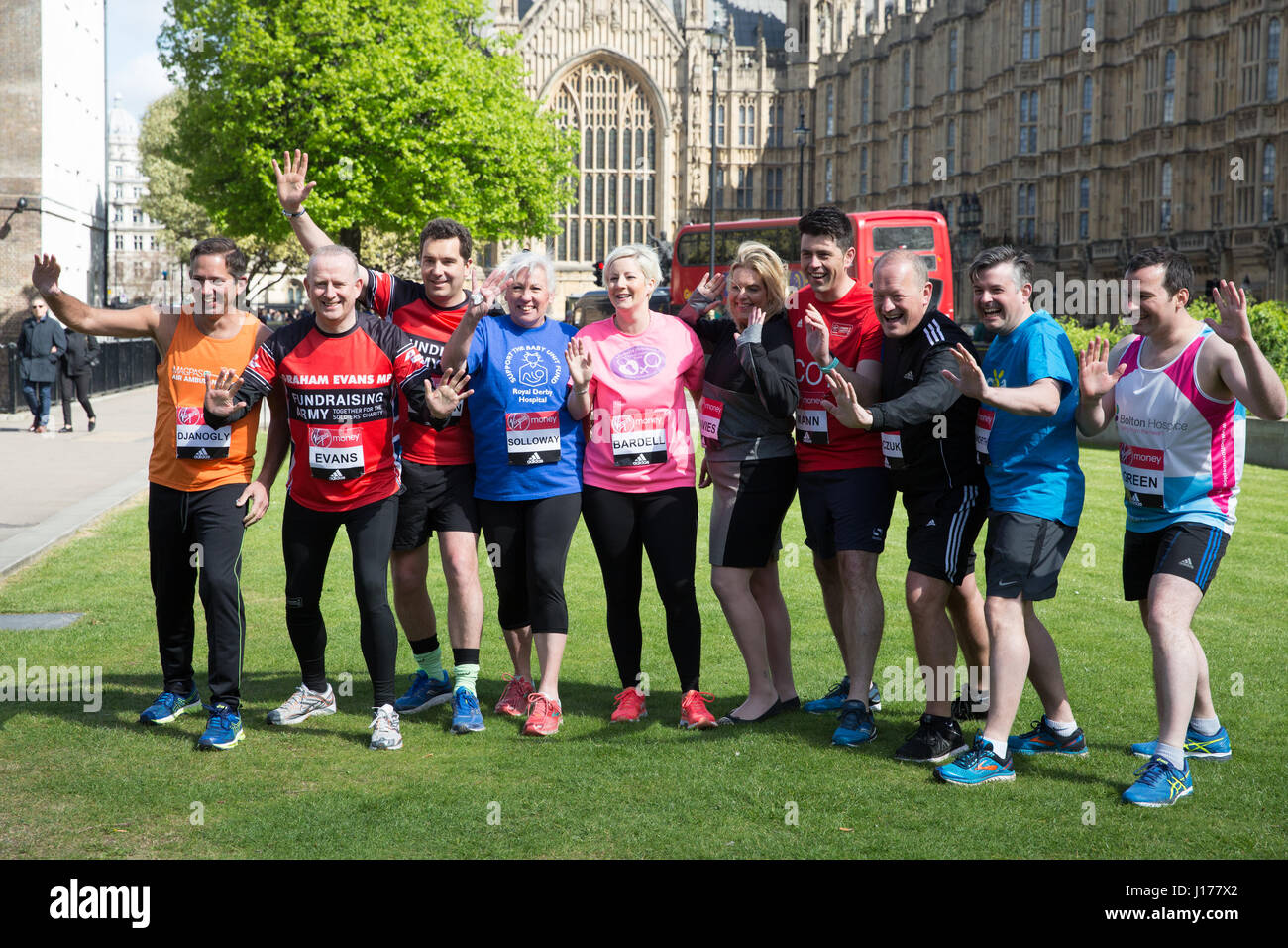 Westminster, UK. 18th Apr, 2017. MPs attend a photocall outside the ...