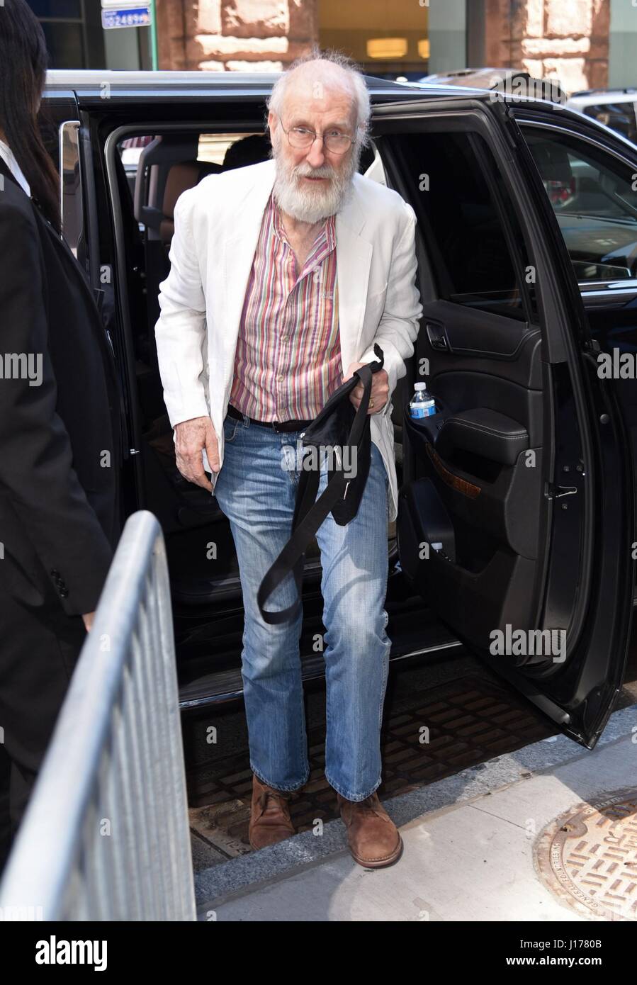 New York, NY, USA. 18th Apr, 2017. James Cromwell out and about for ...