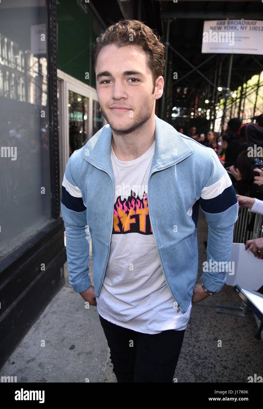 New York, NY, USA. 18th Apr, 2017. Charlie DePew out and about for ...