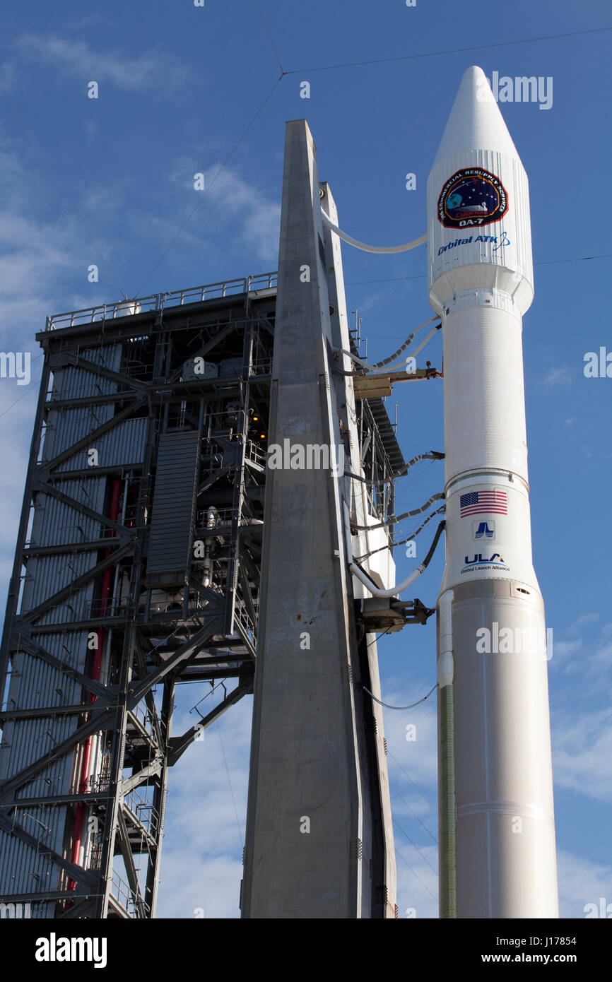 The United Launch Alliance Delta V rocket with the Orbital ATK Cygnus ...