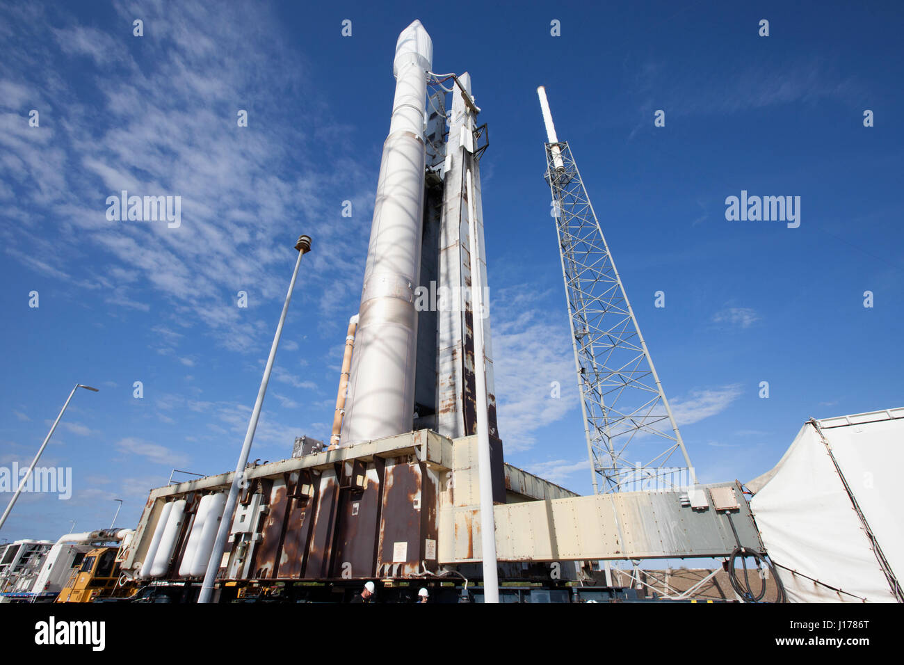 The United Launch Alliance Delta V rocket with the Orbital ATK Cygnus ...