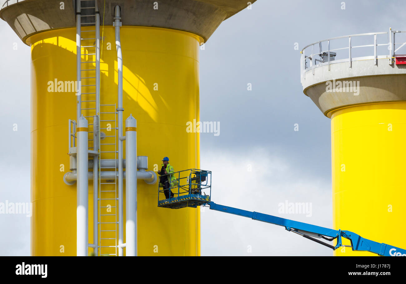 Offshore wind turbine worker hi-res stock photography and images - Alamy
