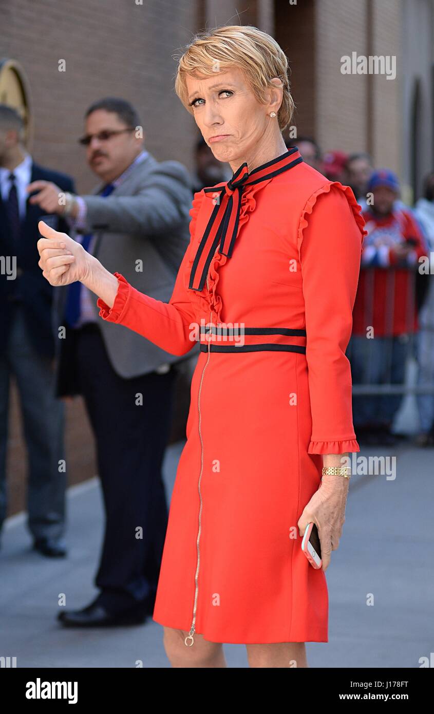 New York, NY, USA. 18th Apr, 2017. Barbara Corcoran out and about for ...