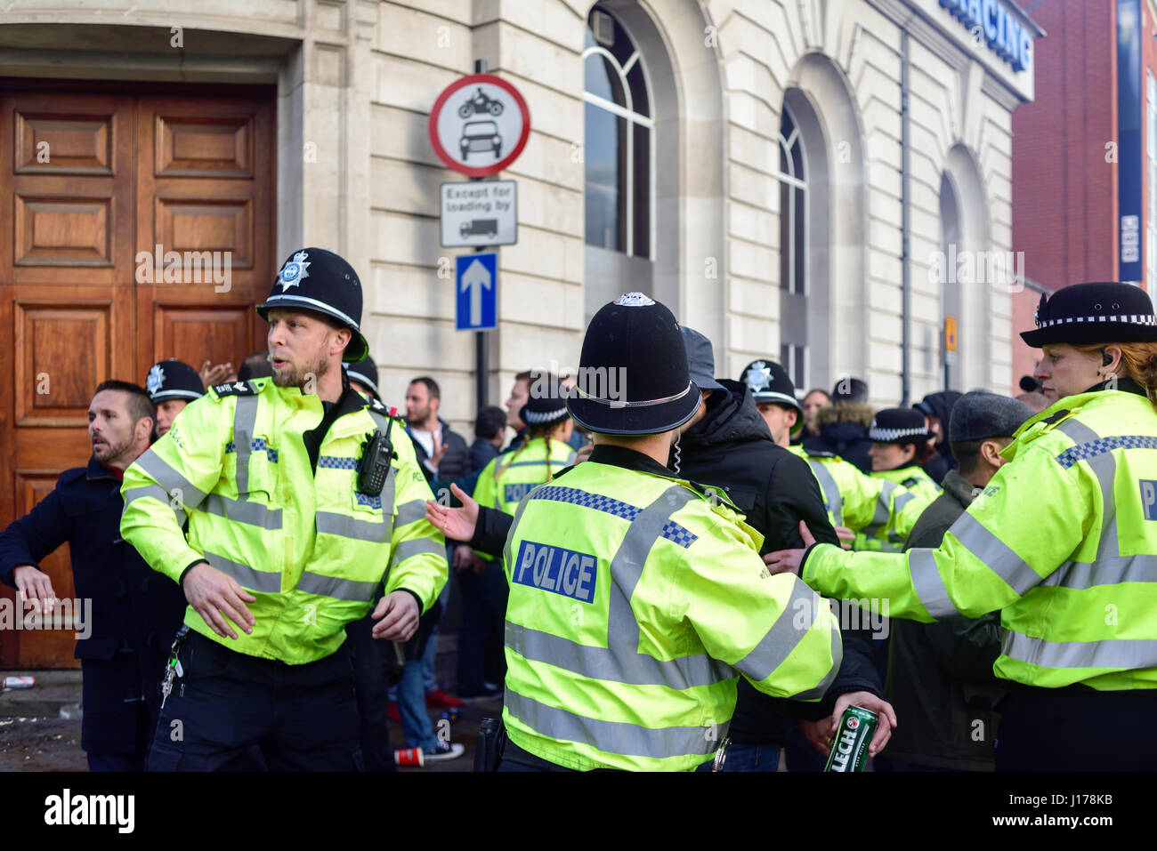 Football hooligans fighting hi-res stock photography and images - Alamy