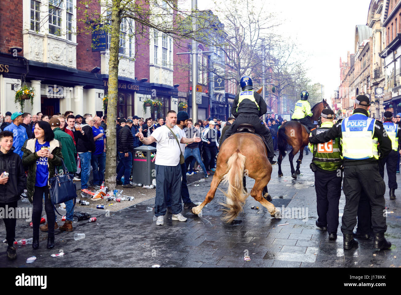Football hooligans fighting hi-res stock photography and images - Alamy