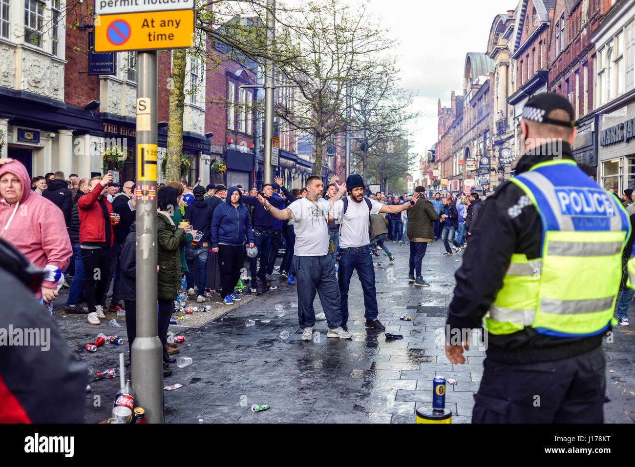 Football hooligans fighting hi-res stock photography and images - Alamy