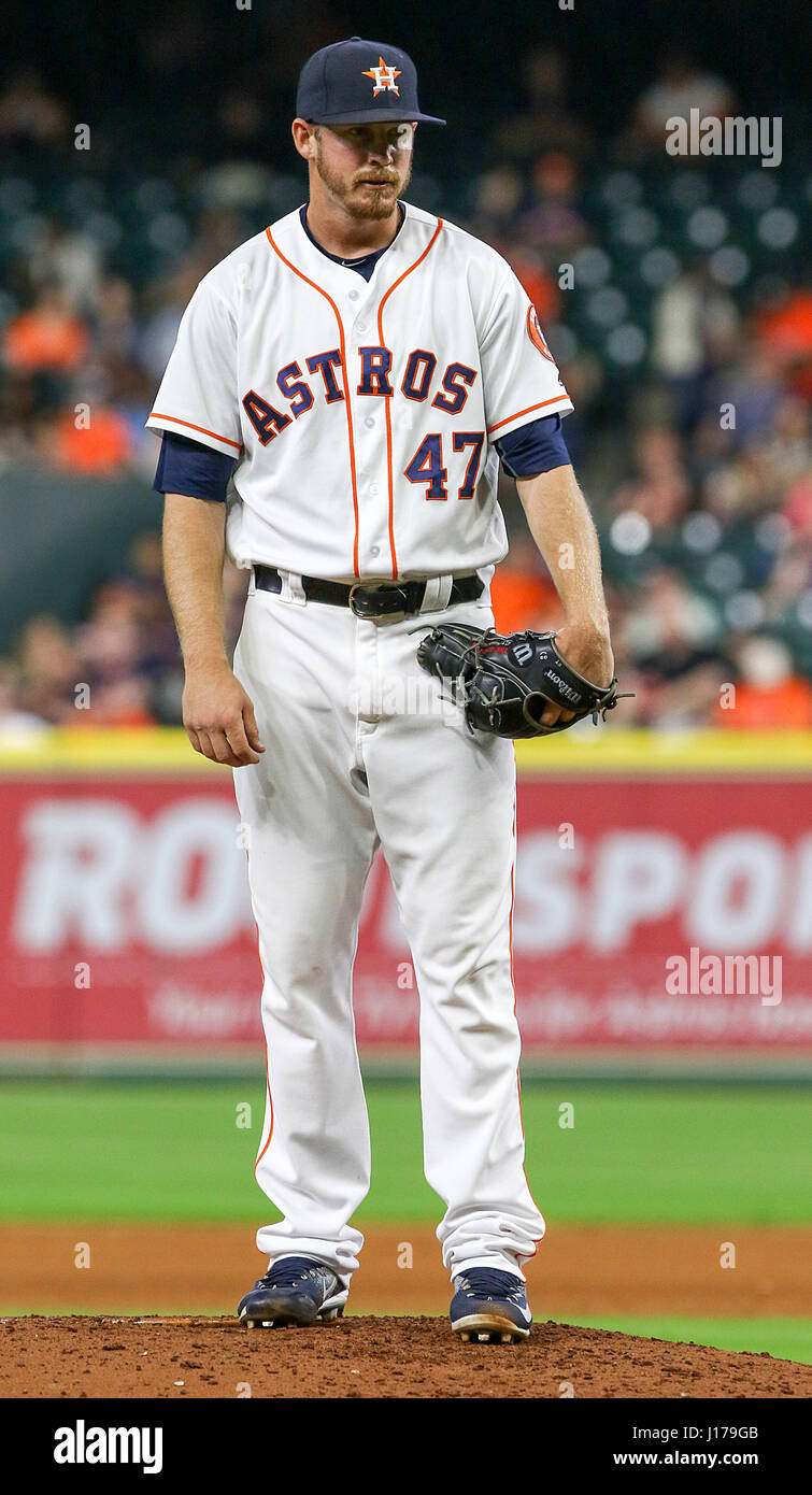Houston, TX, USA. 17th Apr, 2017. Houston Astros relief pitcher Chris ...