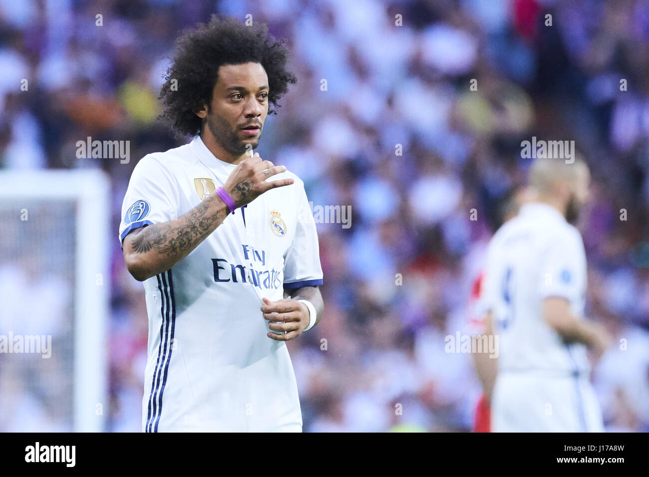 Madrid, Spain. 19th Apr, 2017. Marcelo (defender; Real Madrid) in ...