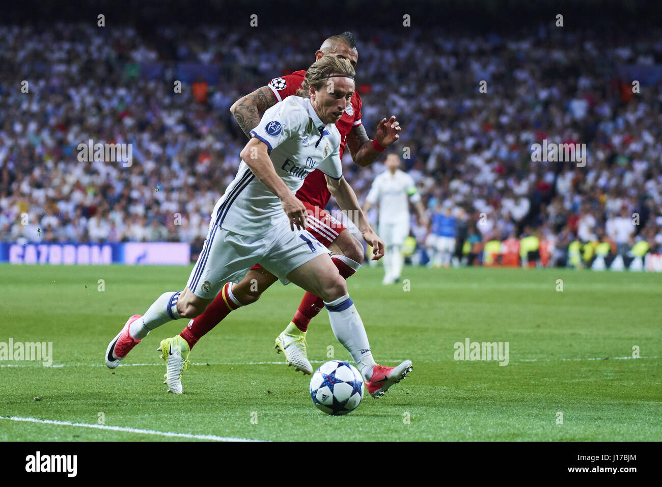 Madrid, Spain. 19th Apr, 2017. Luka Modric (midfielder; Real Madrid ...