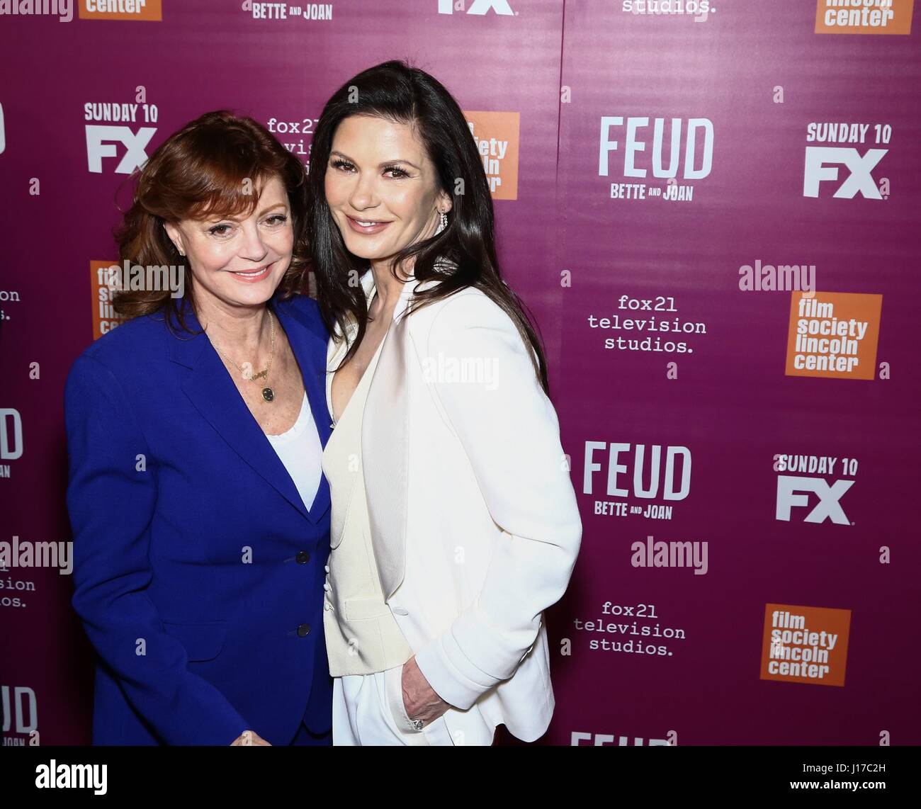 New York, NY, USA. 18th Apr, 2017. Susan Sarandon, Catherine Zeta-Jones ...