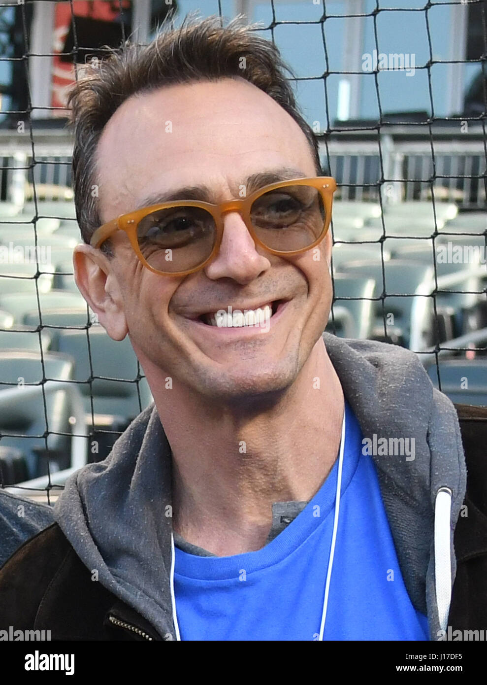 New York, NY, USA. 18th Apr, 2017. Actor Hank Azaria visits Citi-Field ...