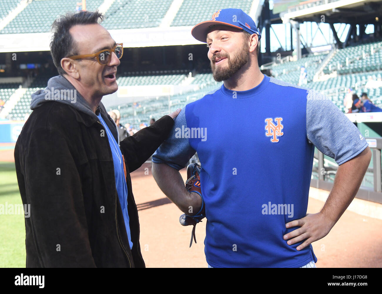 New York, NY, USA. 18th Apr, 2017. Actor Hank Azaria visits Citi-Field ...