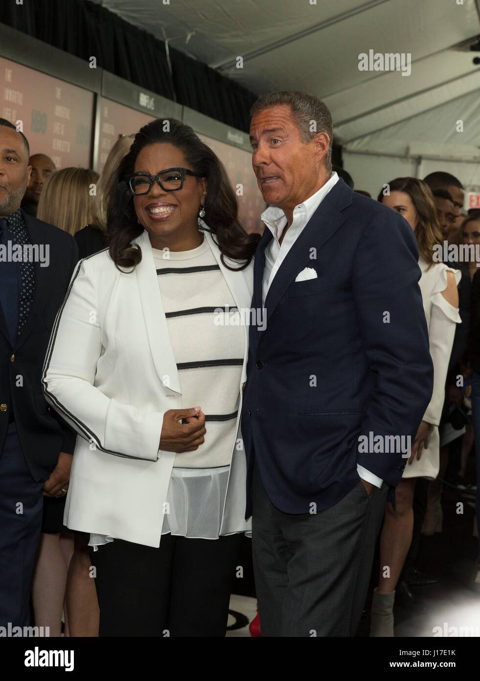 New York, NY, USA. 18th Apr, 2017. Oprah Winfrey, Richard Plepler at ...
