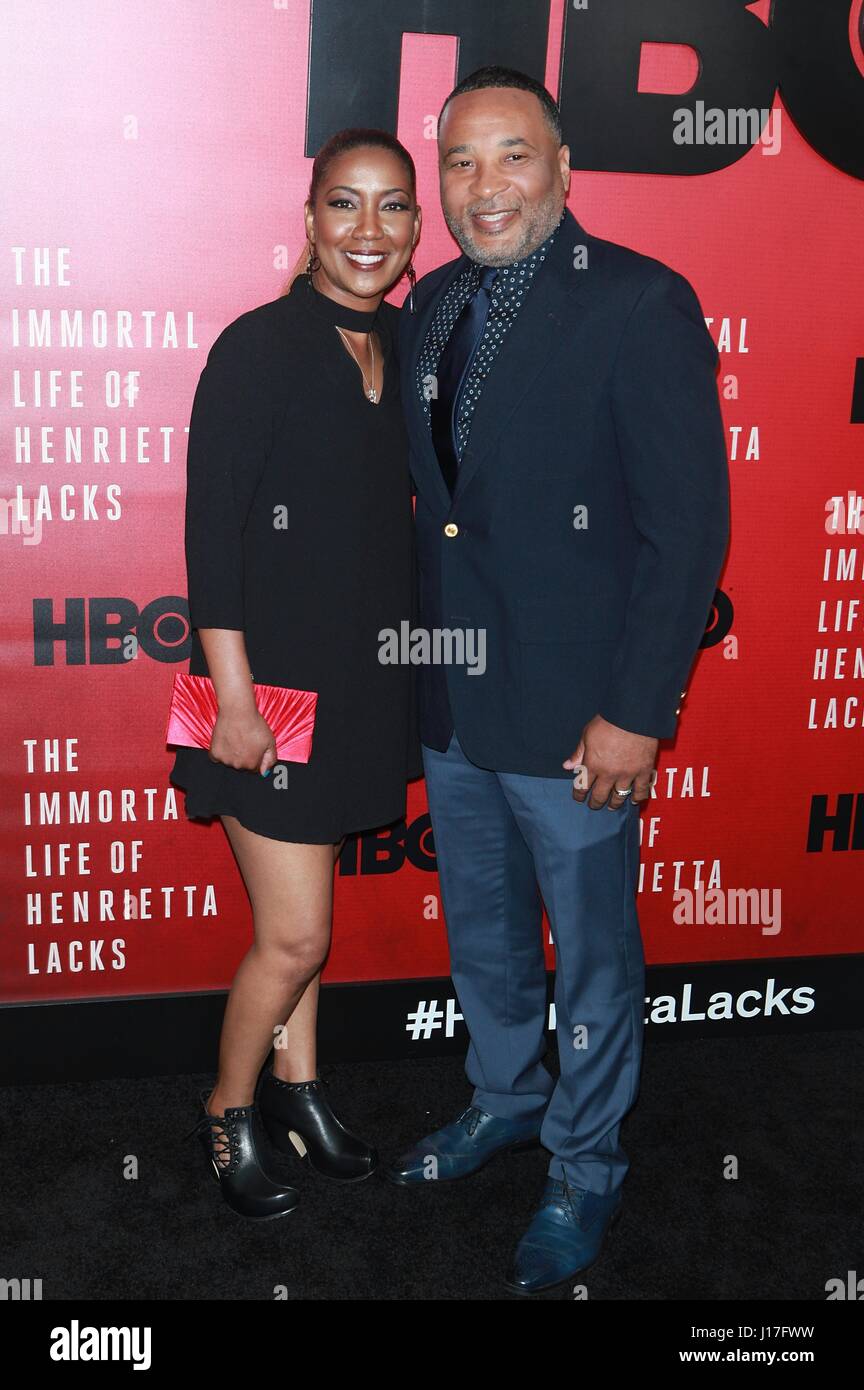 New York, NY, USA. 18th Apr, 2017. Jeri Lacks Whye and Alfred Carter Jr ...