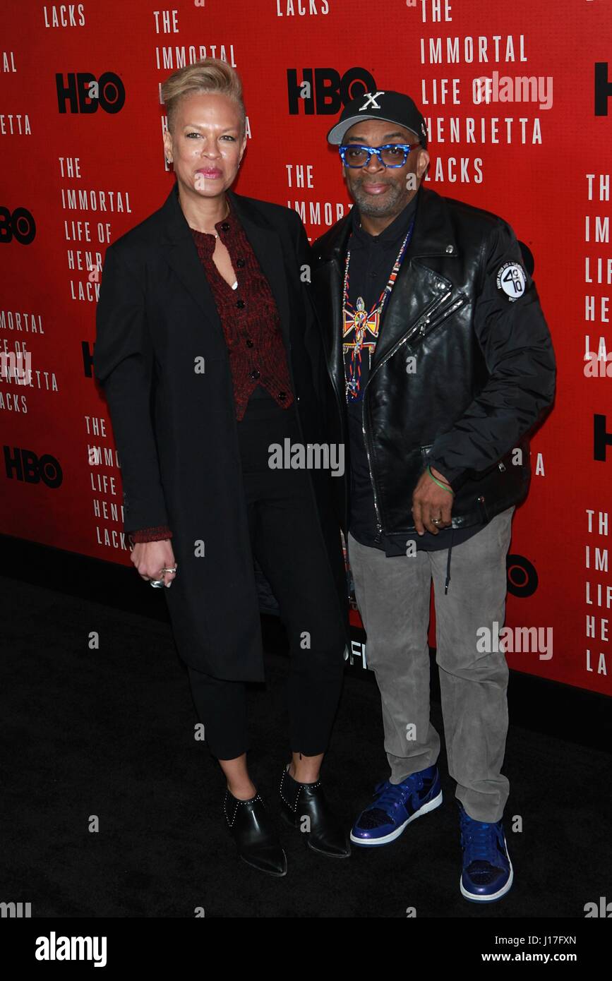 New York, NY, USA. 18th Apr, 2017. Spike Lee and Tonya Lee at "The ...