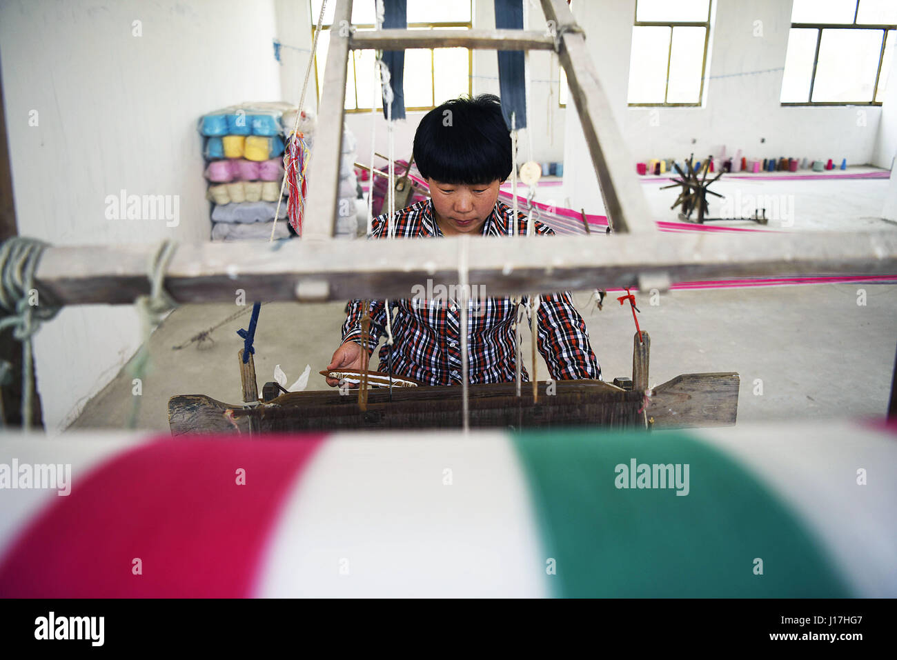 Rizhao, Rizhao, China. 18th Apr, 2017. Rizhao, CHINA-April 18 2017 ...