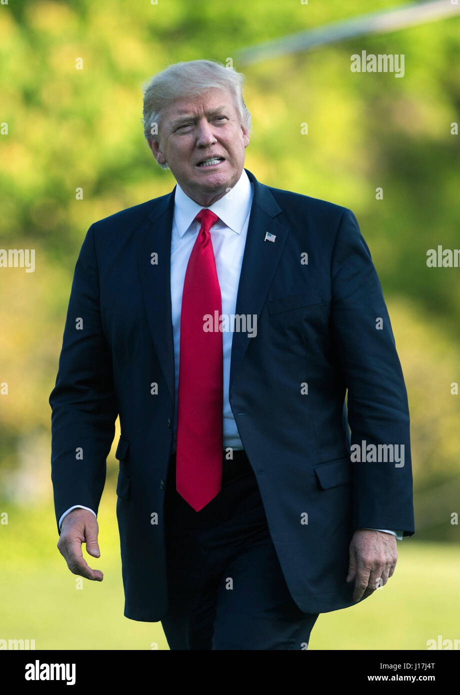 Washington, Us. 18th Apr, 2017. United States President Donald Trump ...