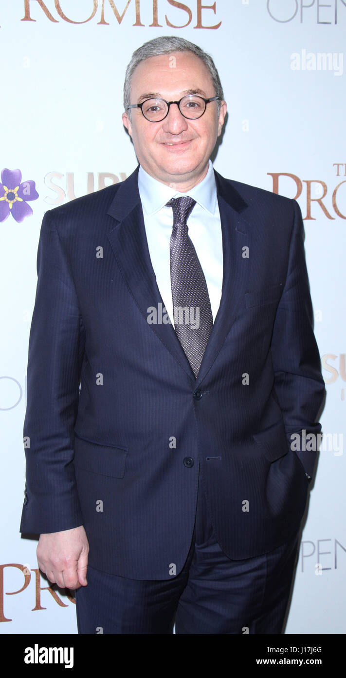 New York, USA. 18th Apr, 2017. Ambassador Zohrab Mnatsakanyan attend ...