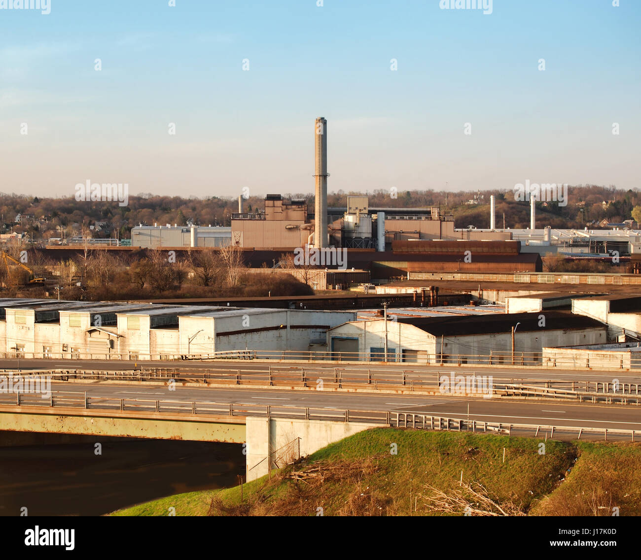 Industrial landscape in Solvay, New York Stock Photo - Alamy